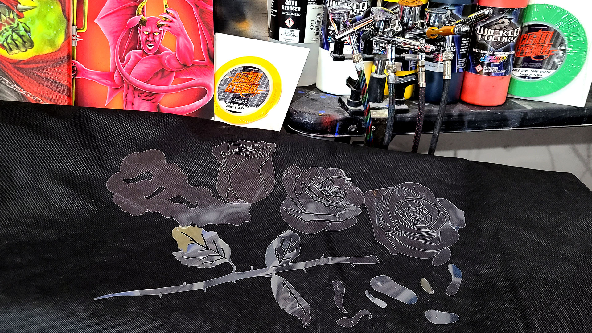 Rosemaster Stencils – Mike's Airbrush