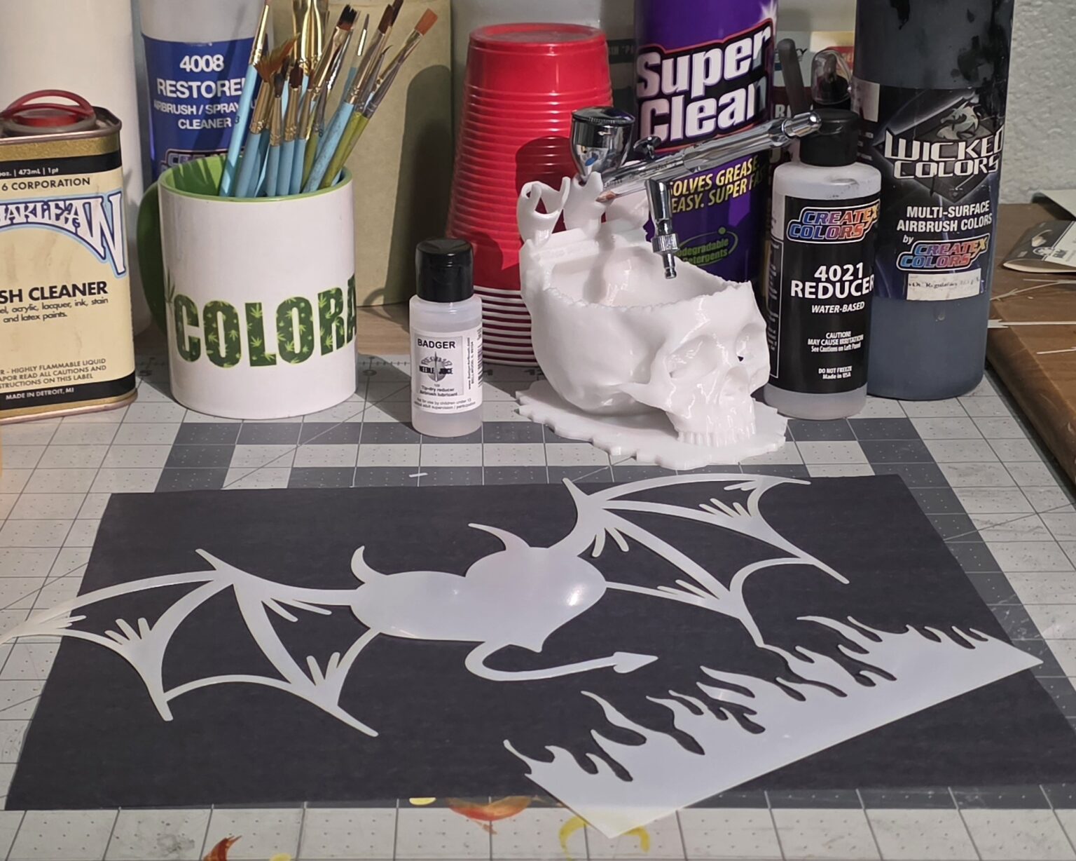 Devil Heart Stencil for Airbrush Shirts – Mike’s Airbrush