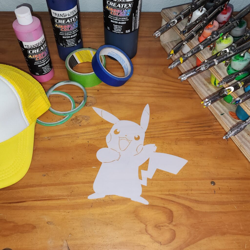 Pikachoo! Shirt Stencil – Mike’s Brush