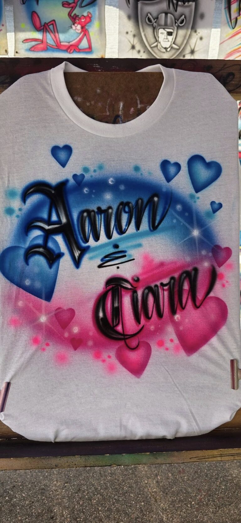 Old English Heart T-Shirt – Mike’s Airbrush